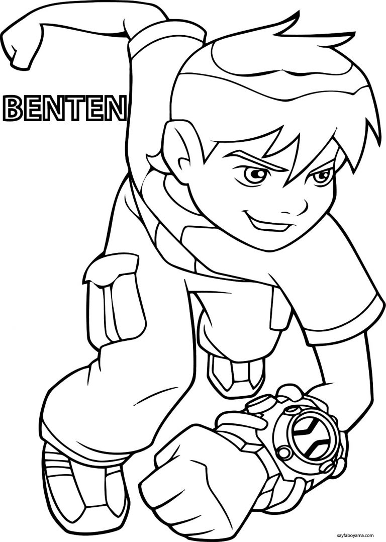 Benten ve Ben10 Boyama Sayfaları - Sayfa Boyama