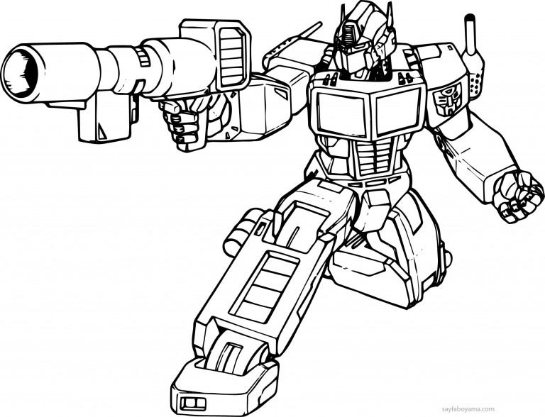 Transformers Boyama Sayfası - Sayfa Boyama