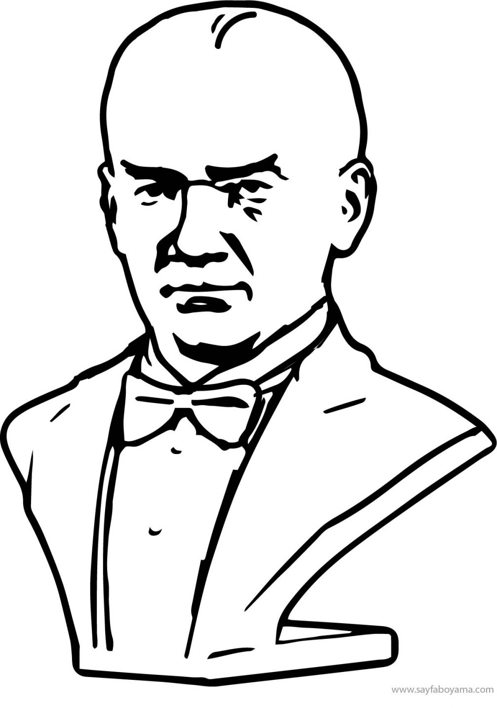 Atatürk Heykel Boyama Sayfası - Sayfa Boyama